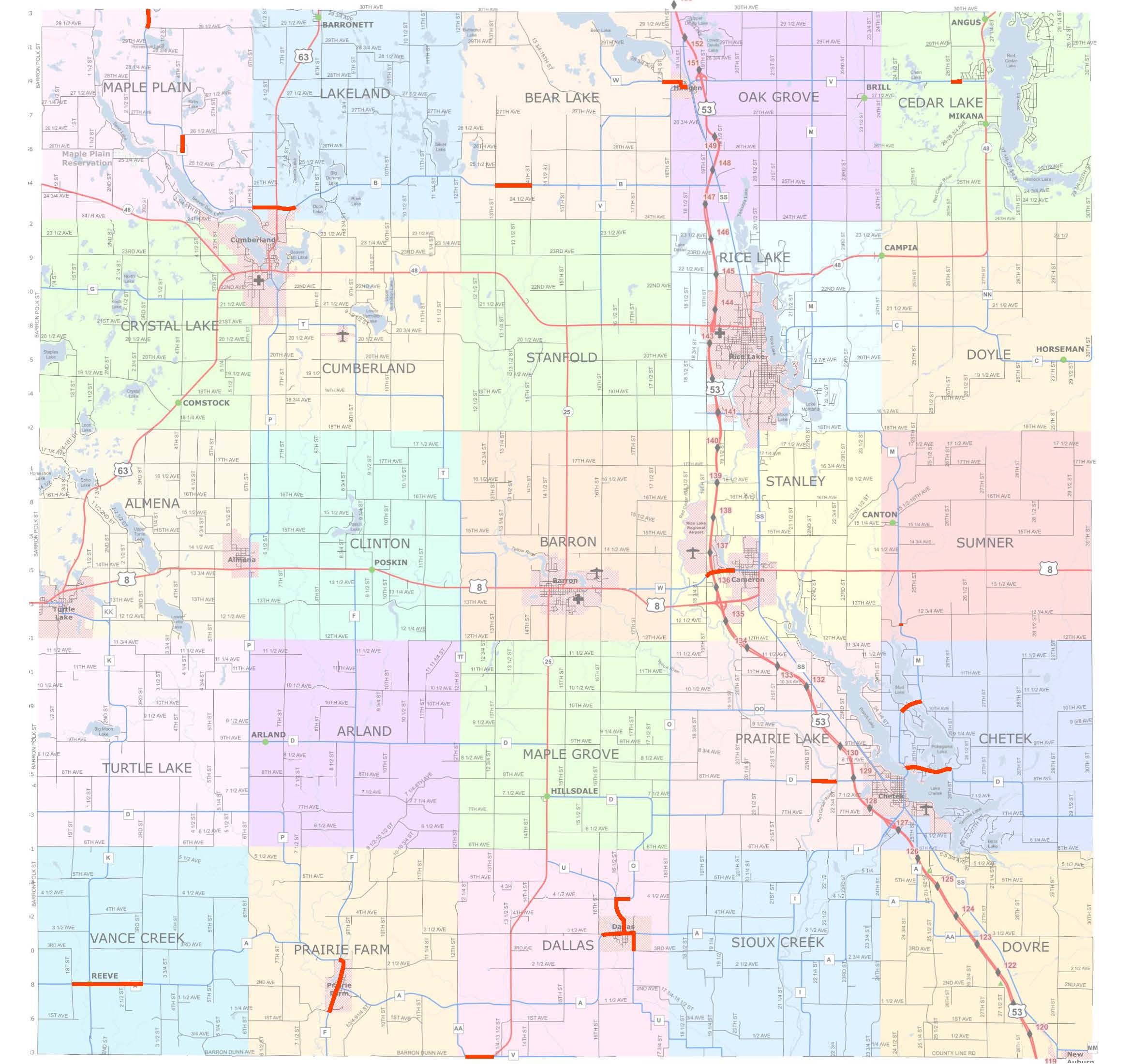 ATV/UTV County Highway Route Openings - Barron County, WI