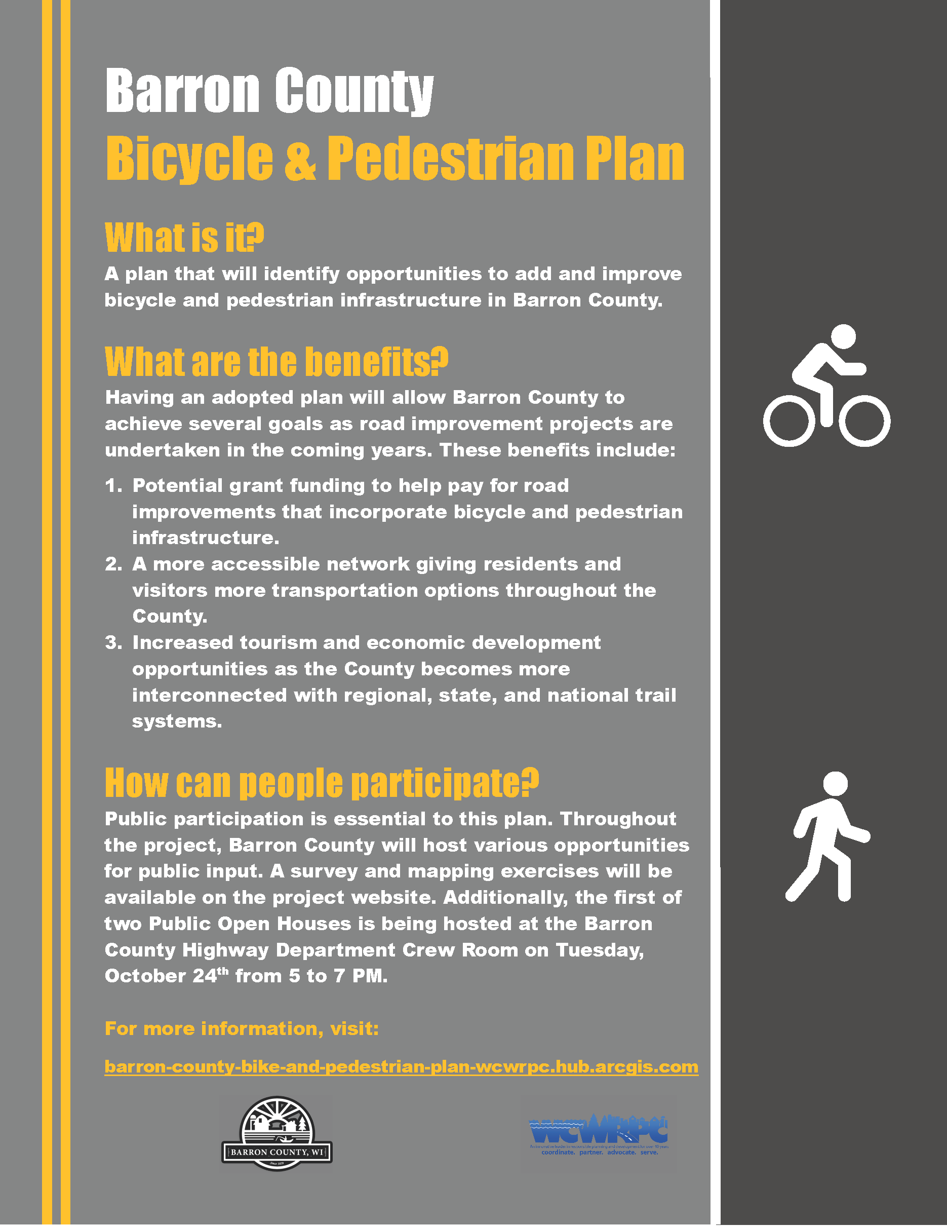 Barron County Bicycle & Pedestrian Plan - What's New? - Barron County, WI